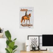 Kid's Western Themed Custom Name Buckaroo Poster | Zazzle