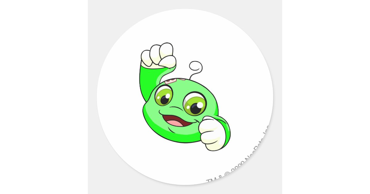 Kiko Glowing Classic Round Sticker | Zazzle