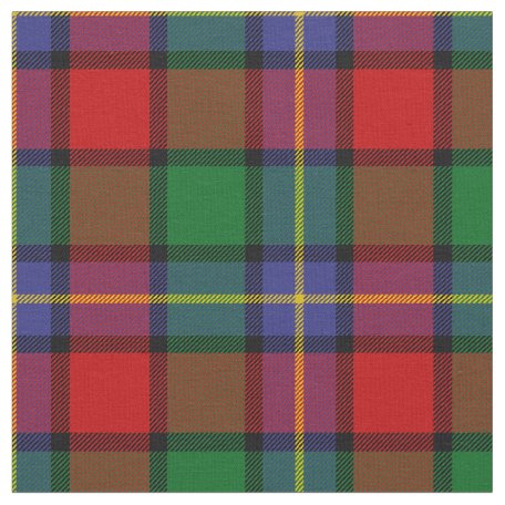 Laird Tartan Print Fabric | Zazzle