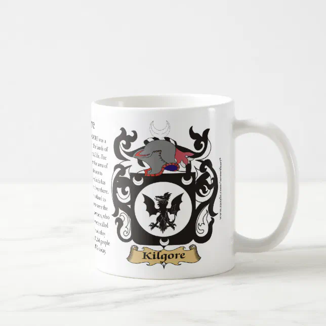 Kilgore, the Origin, the Meaning and the Crest Mug | Zazzle