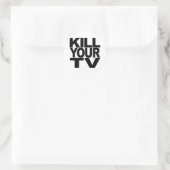 Kill Your TV Classic Round Sticker | Zazzle