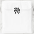 Kill Your TV Classic Round Sticker | Zazzle