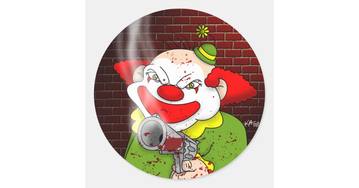 Killer Clown Stickers | Zazzle