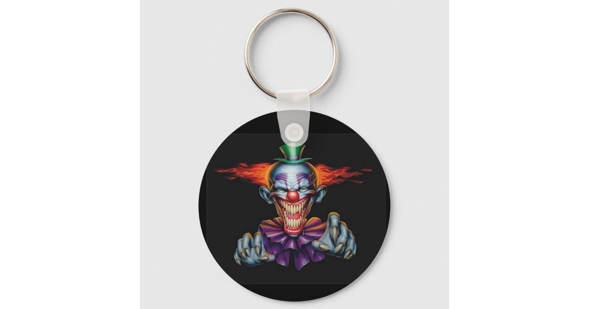 Killer Evil Clown Keychain | Zazzle