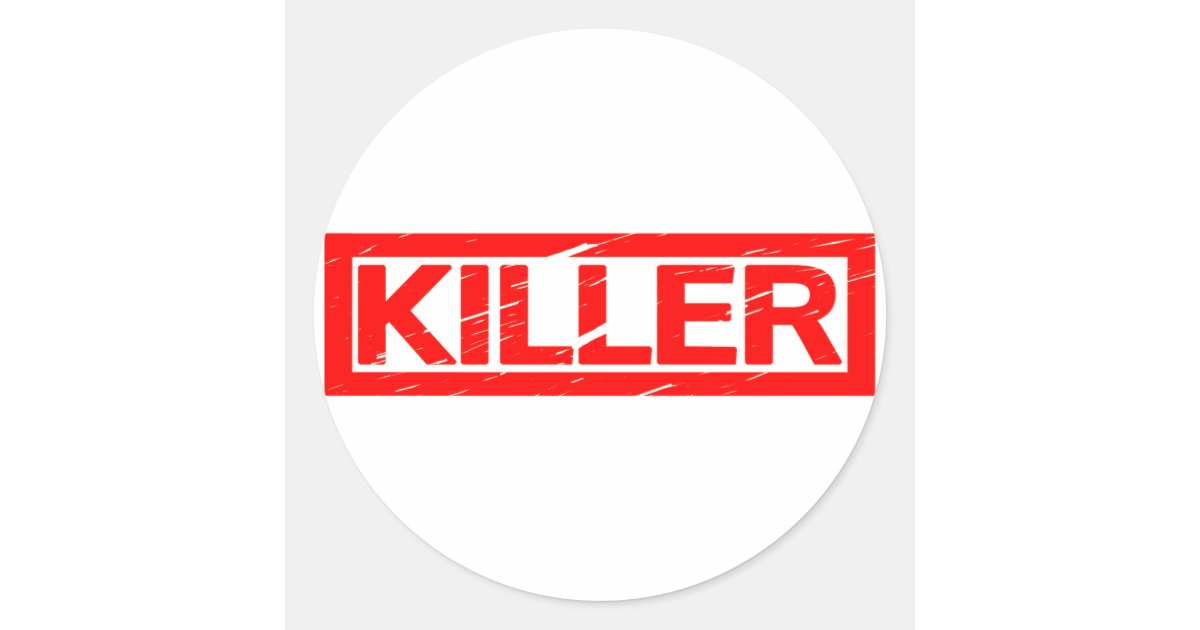 Killer Stamp Classic Round Sticker | Zazzle