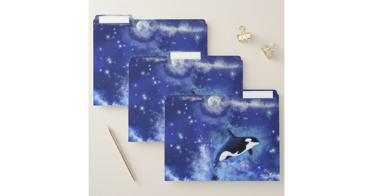 Killer Whale File Folder | Zazzle
