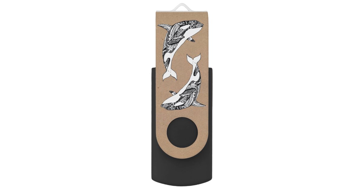 Killer whale flash drive | Zazzle