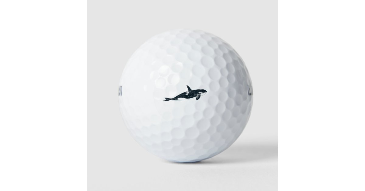 Killer whale golf balls | Zazzle