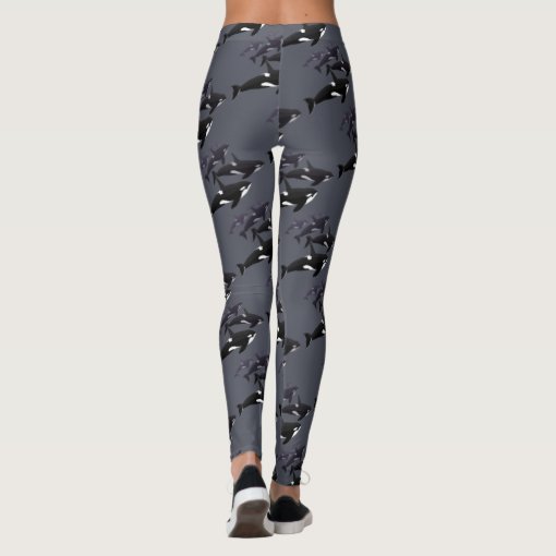Killer Whale Leggings Orca Whale Leggings | Zazzle