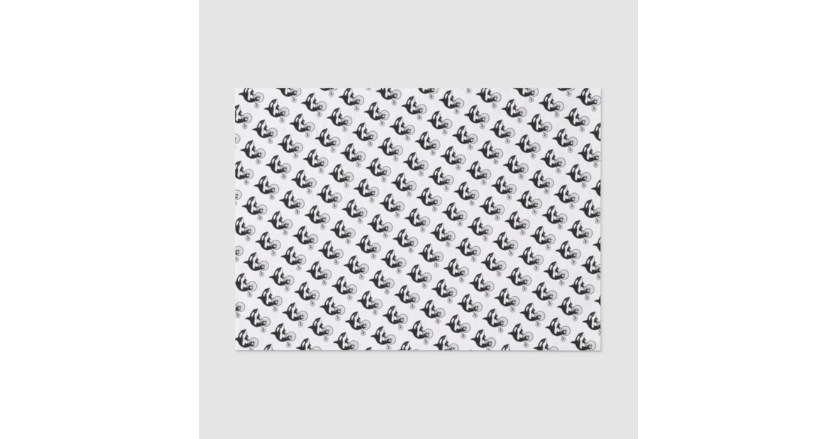 Killer Whale Orca on Bike Tissue Paper | Zazzle