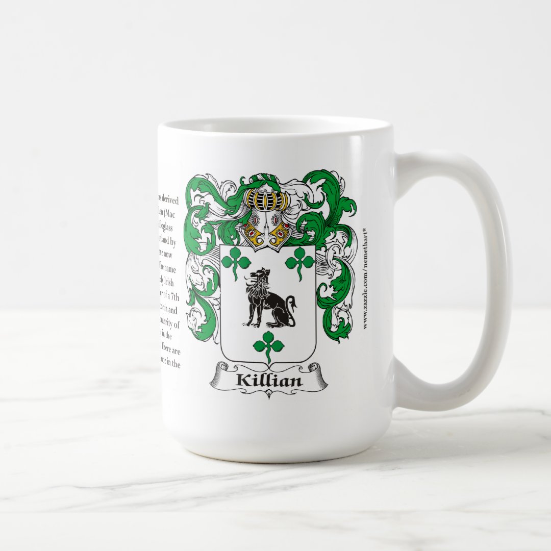 Killian, the Origin, the Meaning and the Crest Coffee Mug | Zazzle