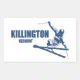 Killington Vermont Skier Rectangular Sticker | Zazzle