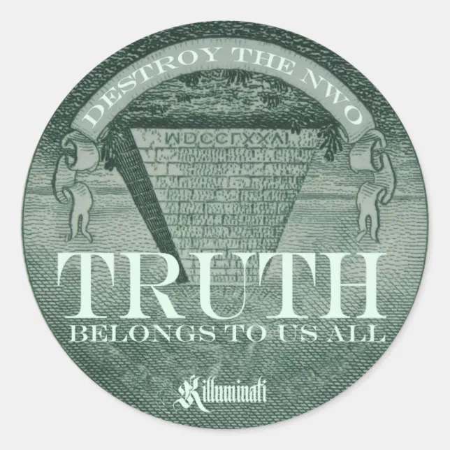 Killuminati - "Truth Belongs To Us All" Sticker | Zazzle