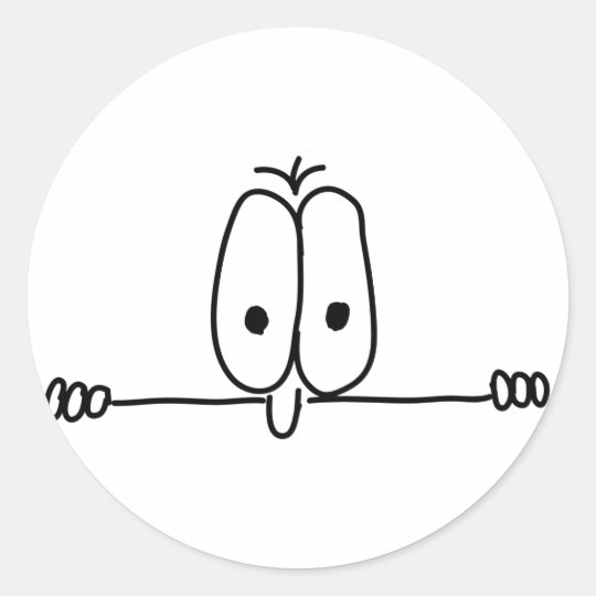 Kilroy Was Here Classic Round Sticker | Zazzle.com