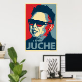 Kim Jong-Il - Juche: Obama parody poster | Zazzle