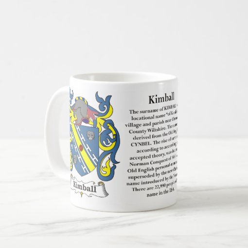Kimball Family Coat of Arms Mug | Zazzle