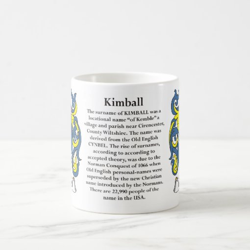 Kimball Family Coat of Arms Mug | Zazzle