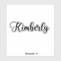 Kimberly Name - Handwritten Calligraphy Sticker | Zazzle