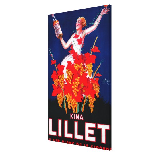 Kina Lillet Vintage PosterEurope Canvas Print | Zazzle.com