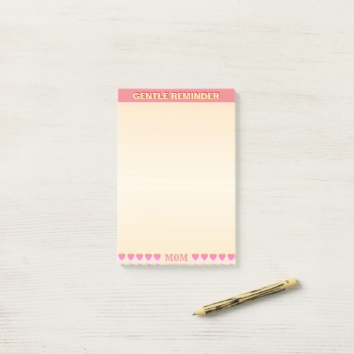 Kind/Gentle Reminder Post-it Notes | Zazzle