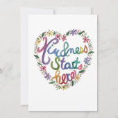 Kind Heart Thank You Card | Zazzle