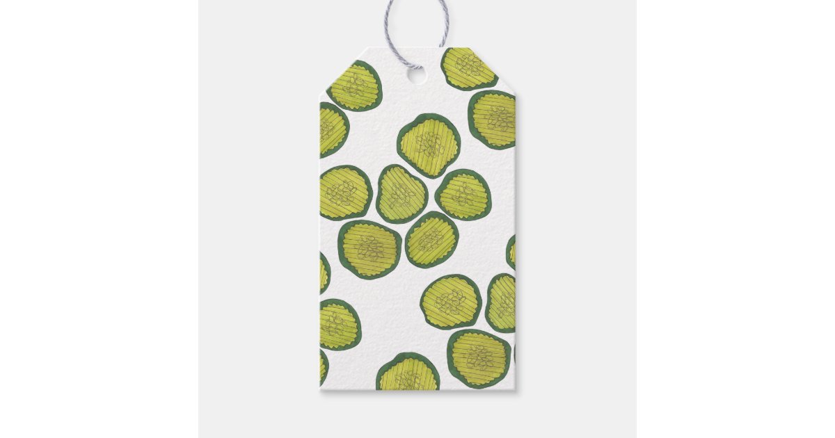 Kind of a Big Dill (Deal) Congrats Pickle Chips Gift Tags | Zazzle