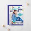 Kinder Grad Fun Kindergarten Photo Magazine Cover Announcement | Zazzle