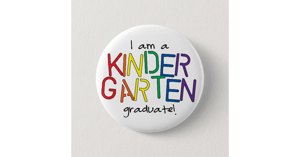 Kindergarten Graduate Button | Zazzle
