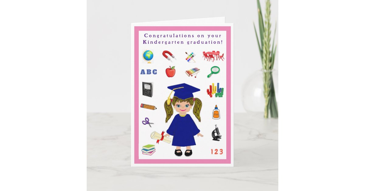 Kindergarten graduation card | Zazzle