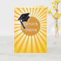 Kindergarten Graduation Hat on Sun Card | Zazzle