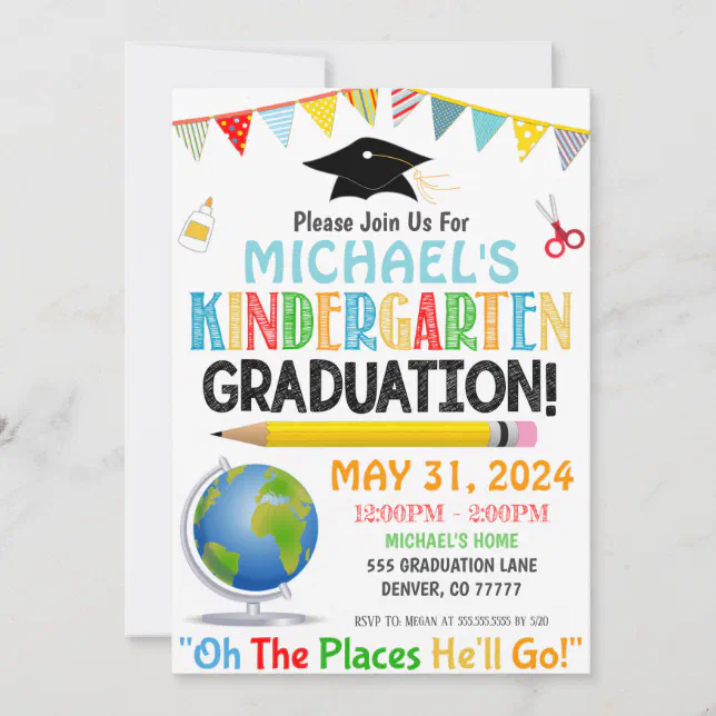 Kindergarten Graduation Invitation | Zazzle