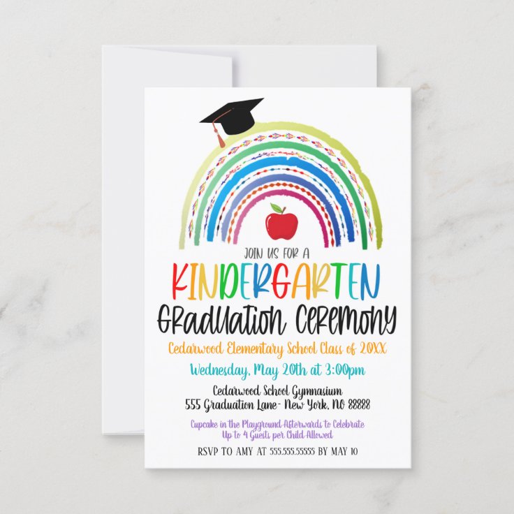 Kindergarten Graduation Invitation | Zazzle