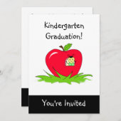 Kindergarten Graduation Invitation Bug In Apple | Zazzle