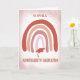 Kindergarten Graduation Pink Watercolor Rainbow Card | Zazzle