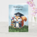 Kindergarten Graduation Squirrel Congratulations Card | Zazzle