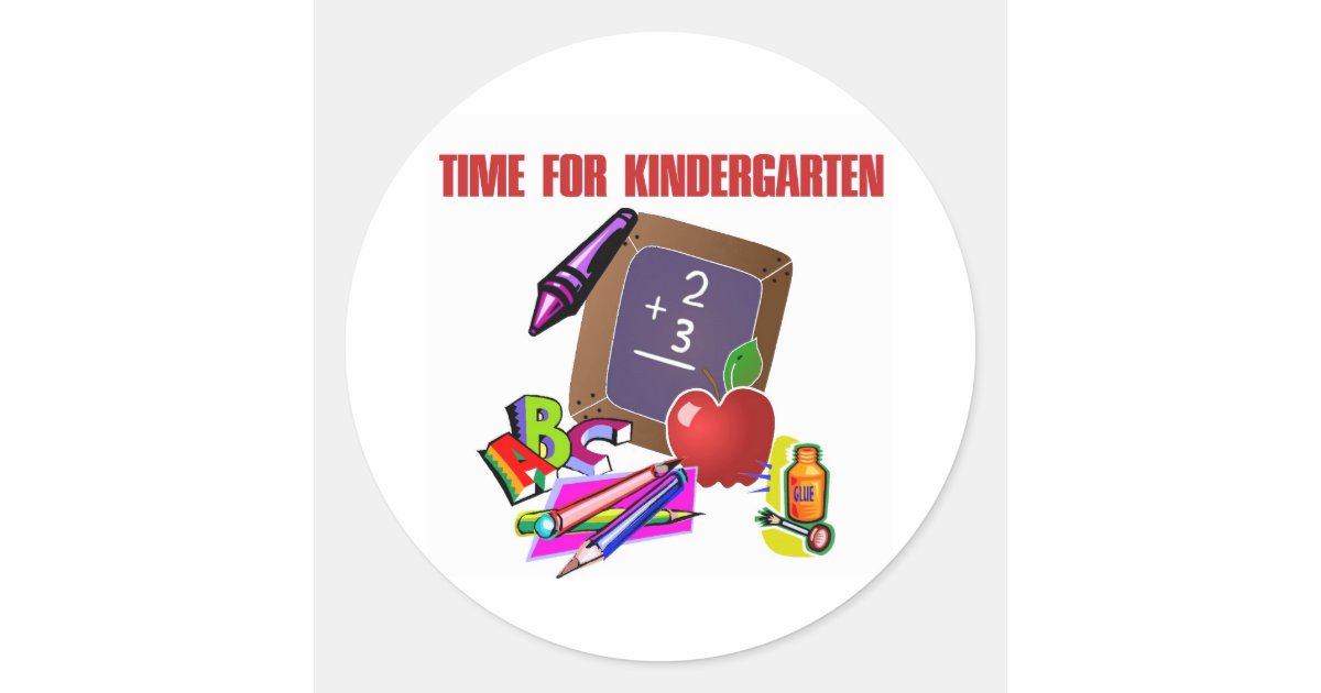 KINDERGARTEN Stickers | Zazzle