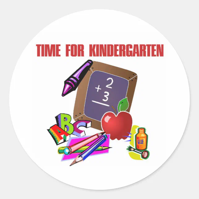 KINDERGARTEN Stickers | Zazzle