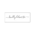 Kindly deliver to calligraphy rubber stamp | Zazzle
