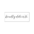 Kindly deliver to calligraphy rubber stamp | Zazzle