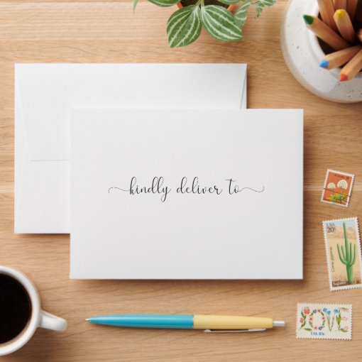 Kindly Deliver To | Envelope | Zazzle