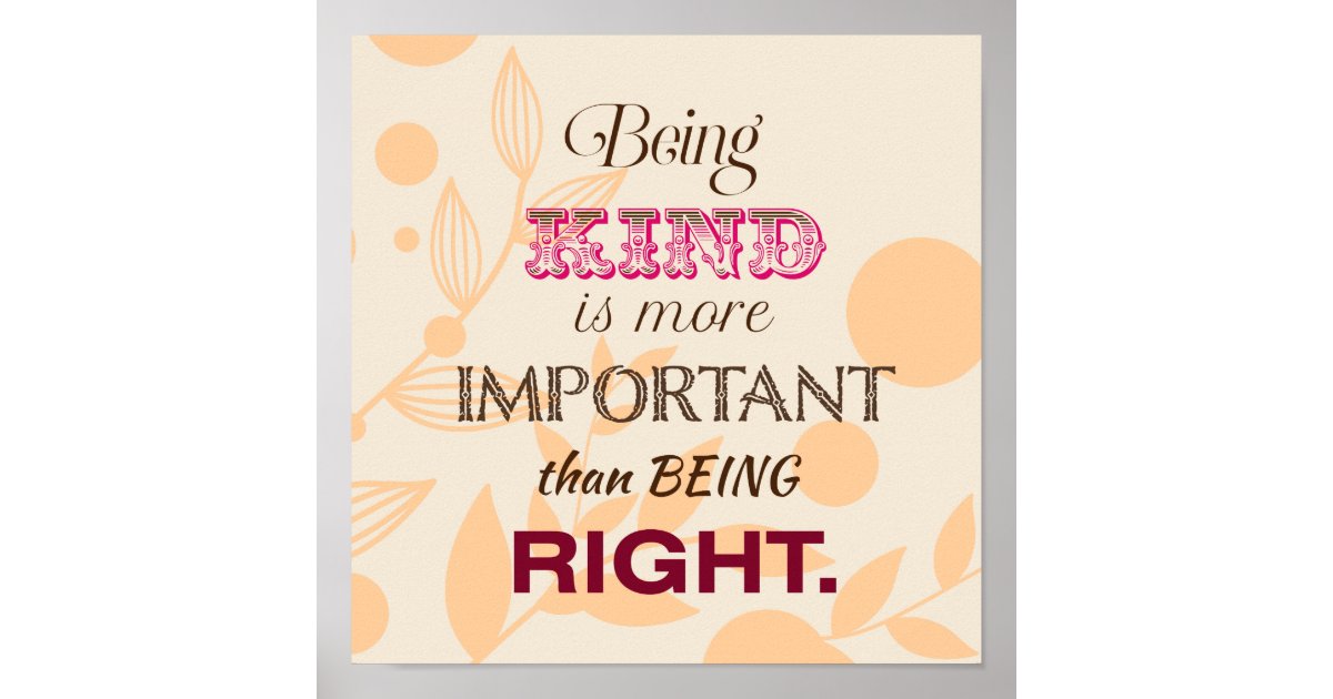 Kindness and Forgiveness Inspirational Quotes Poster | Zazzle