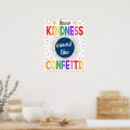 Kindness Confetti Classroom Poster | Zazzle