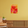 Kindness Inspirational Poster Quote Plato Hibiscus | Zazzle