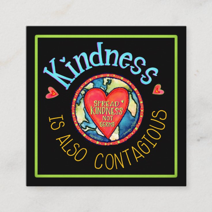 “Kindness is Also Contagious” Kindness Cards | Zazzle