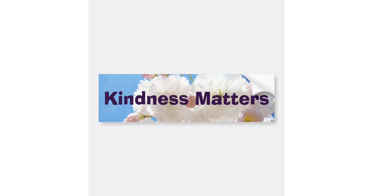 Kindness Matters bumper stickers Kind inspiration | Zazzle