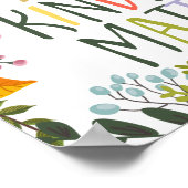 Kindness Matters, Kind quotes, Boho floral orange Poster | Zazzle