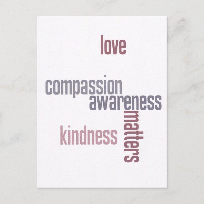 Kindness Matters Postcard | Zazzle.com
