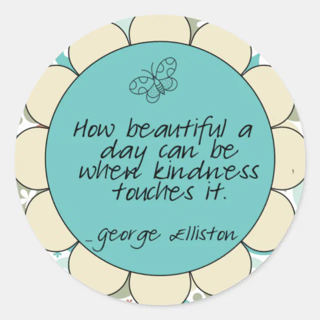 Kindness Quote Sticker | Zazzle