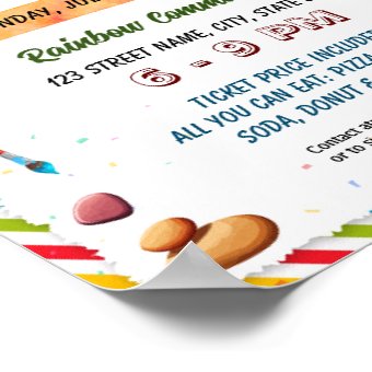 Kindness Rocks project event flyer poster | Zazzle