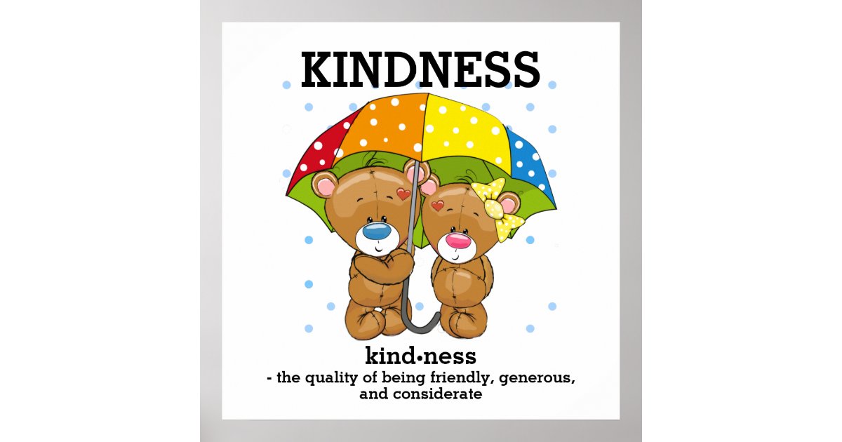 KINDNESS - Vocabulary Poster | Zazzle